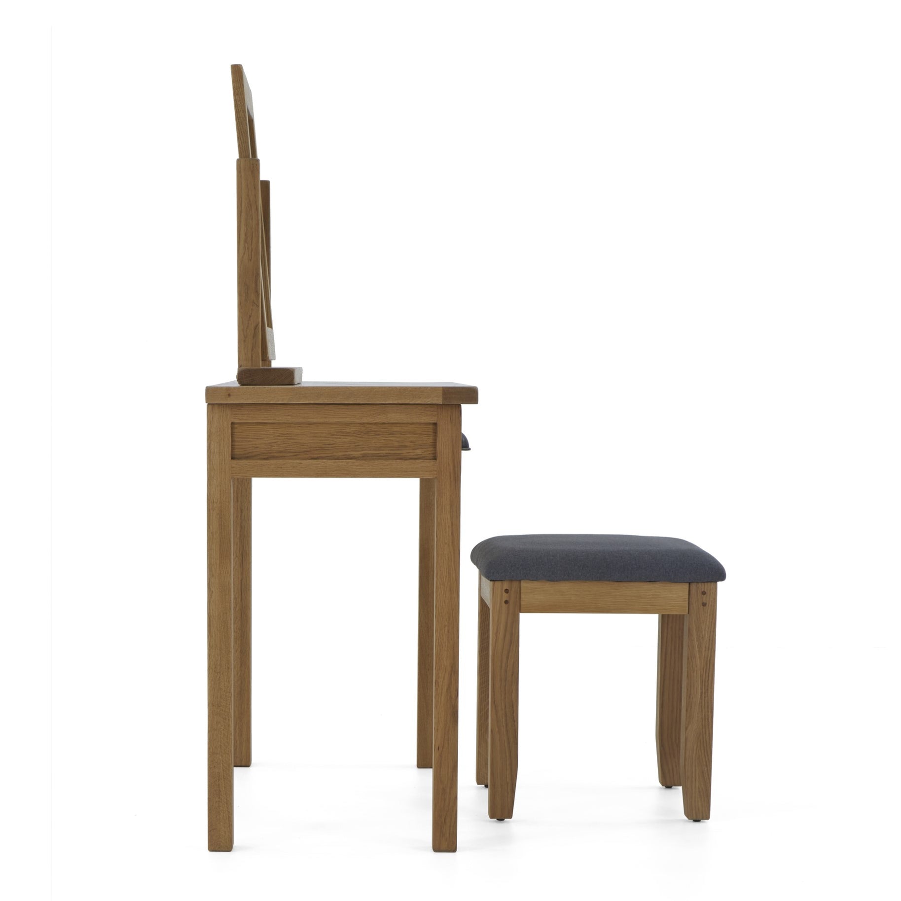 Barnham Oak Dressing Table Set | The Furniture Mega Store