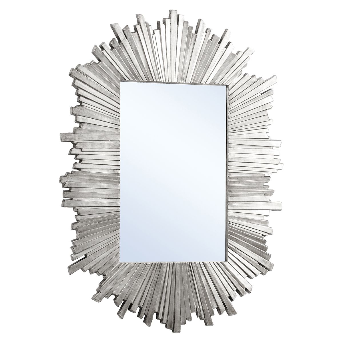 Harmony Rectangular Starburst Mirror - 127cm | The Furniture Mega Store