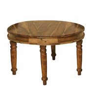 Thacket Sheesham Round Dining Table - 100cm Diameter | The Furniture ...