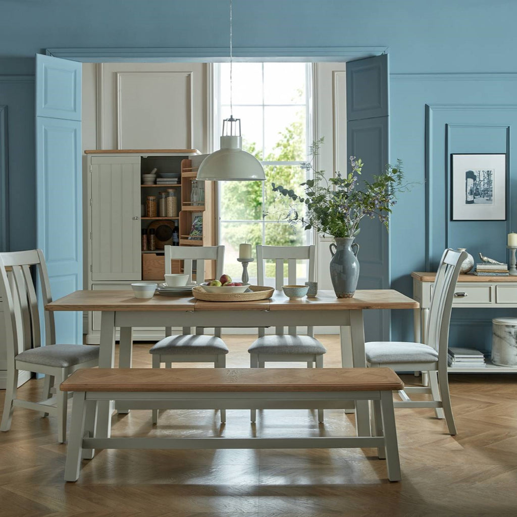 Stanton Patchwork Dining Bench | The Furniture Mega Store