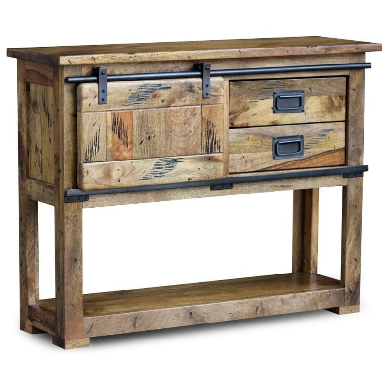 Iron Works Mango Wood Console Table | The Furniture Mega Store