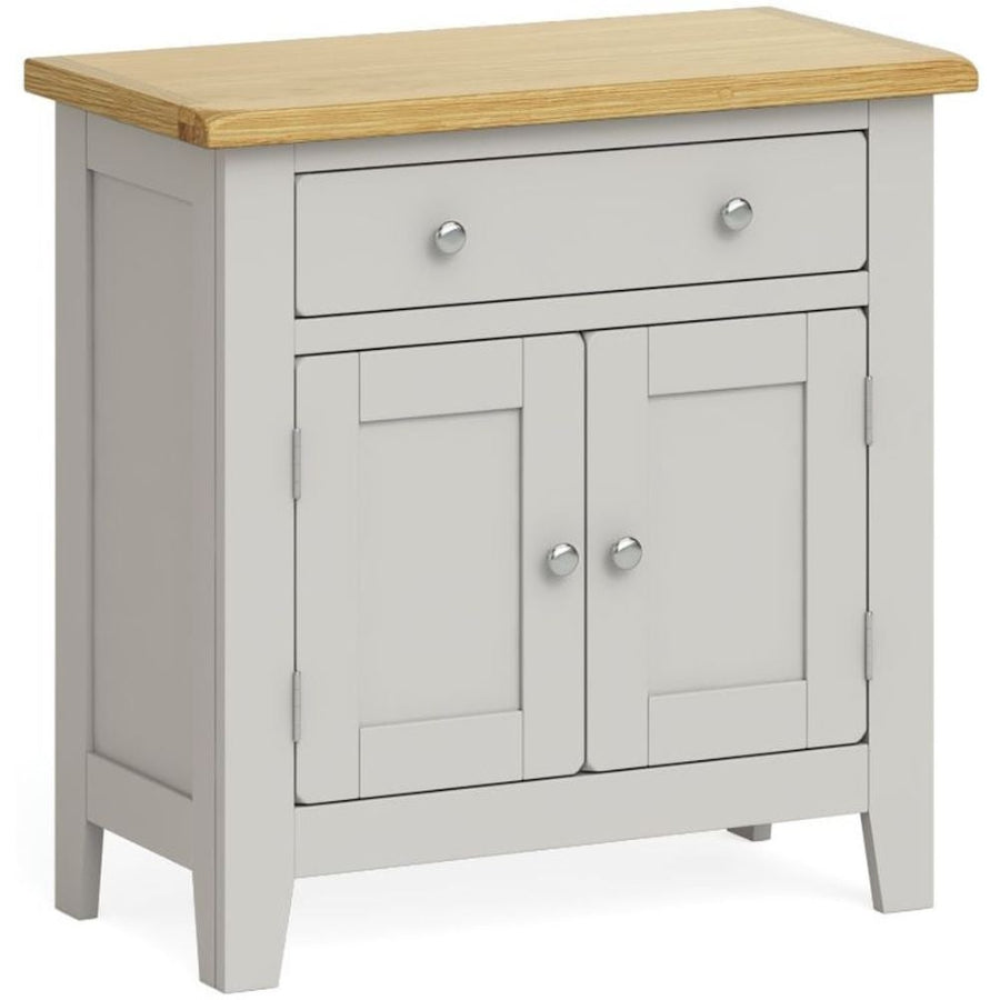 Country Grey and Oak Mini Sideboard with 2 Doors for Small Space | The ...