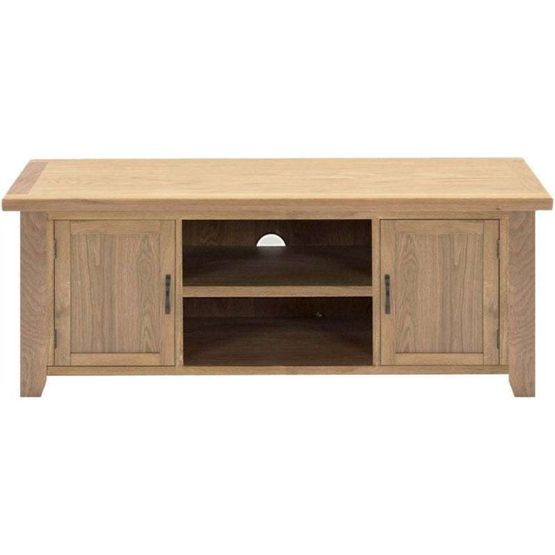 Ramore Oak Large TV Unit - 120cm | The Furniture Mega Store