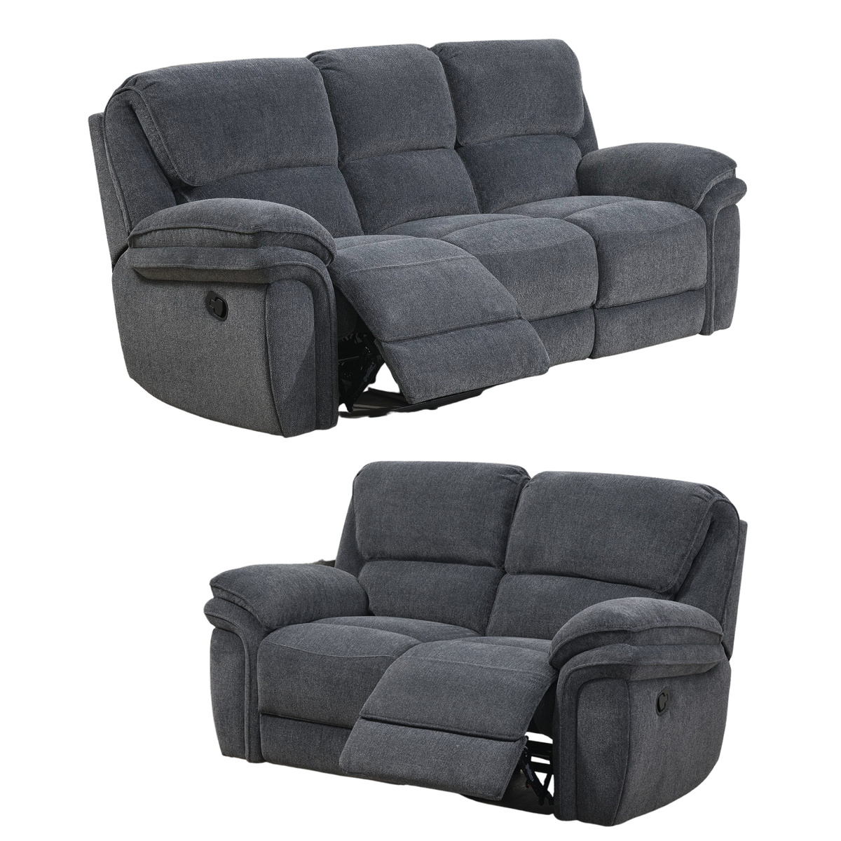 Carlton Fabric Recliner 3 Seater & 2 Seater Sofa Set | The Furniture ...