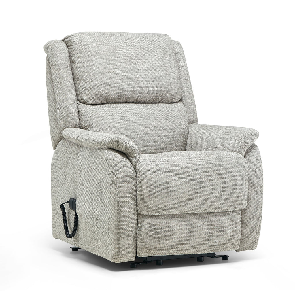 Penrith Leather Dual Motor Lift and Rise Chair - Dark Grey | The ...