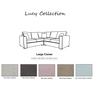 Lucy Corner Sofa - Choice Of Sizes & Fabrics | The Furniture Mega Store