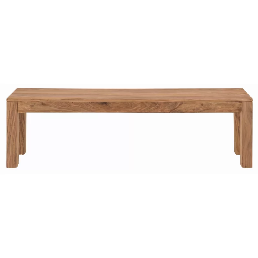 Maya Light Mango Wood Dining Bench - 145cm | The Furniture Mega Store